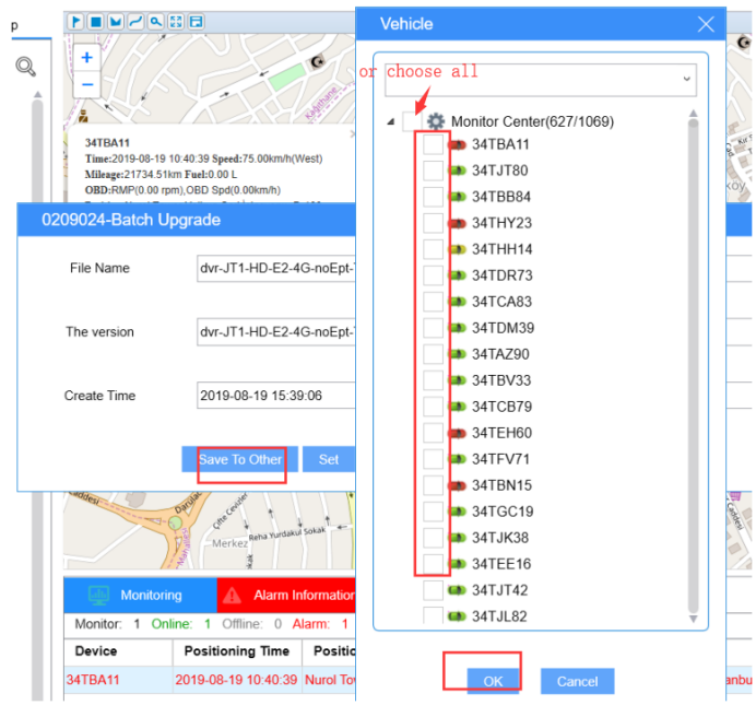Batch Vehicle upgrade firmware,Icarvisions.com
